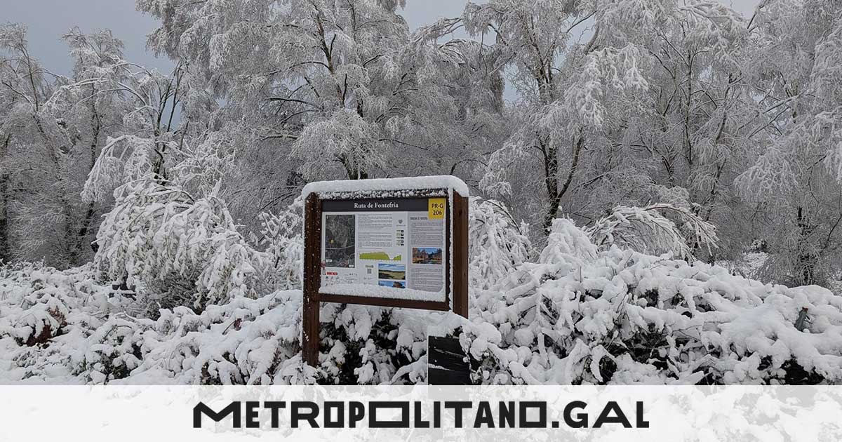 La nieve llega al área de Vigo y deja imágenes espectaculares en A ...