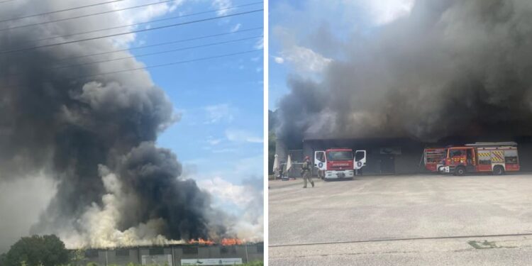 Amplio dispositivo en O Rosal para controlar y sofocar un gran incendio ...